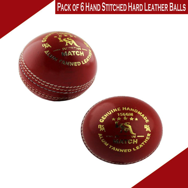 RSM Match Quality Cricket Balls Dark Red Color Pack of 6 – RSM Cricket ...
