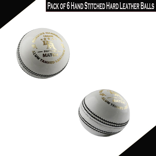 RSM Match Quality Cricket Balls White Color Pack of 6 – RSM Cricket ...